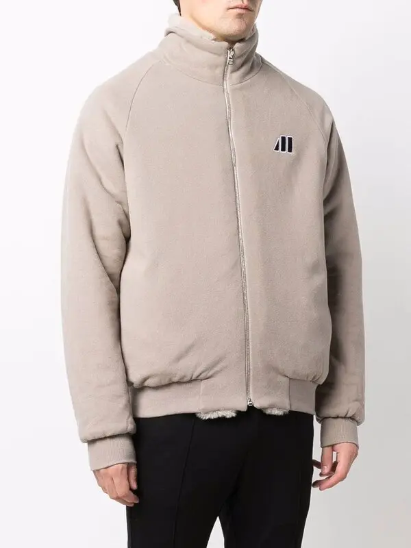 MOUTY Reversible Zip-front Jacket - Neutrals