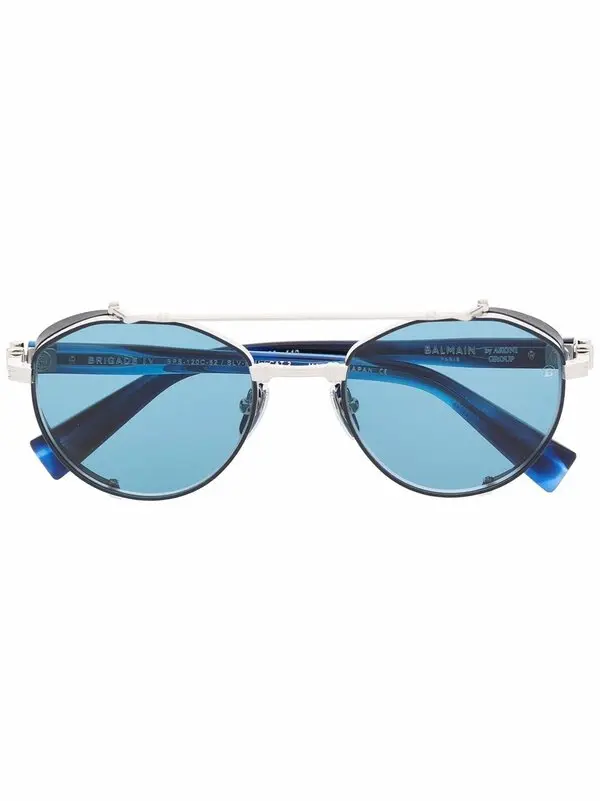 Balmain Round-frame Sunglasses - Blue