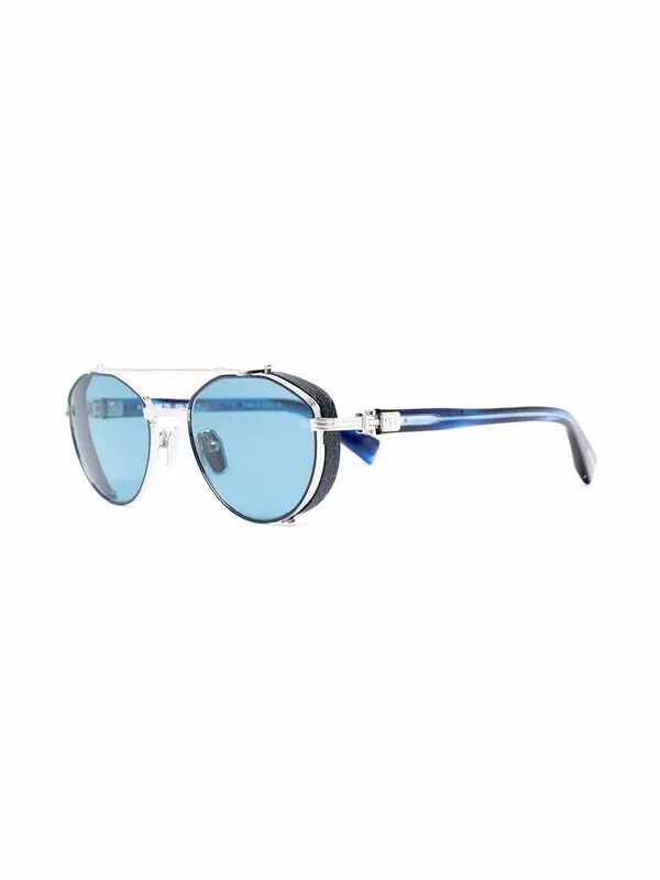 Balmain Round-frame Sunglasses - Blue