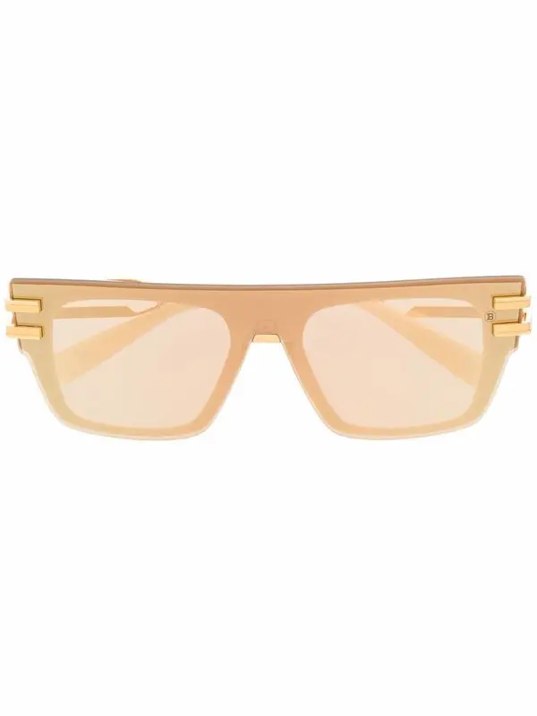 Balmain Square-frame Sunglasses - Neutrals