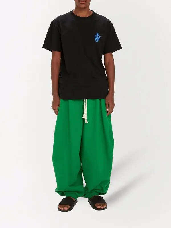 JW Anderson Anchor Logo-patch T-shirt - Black