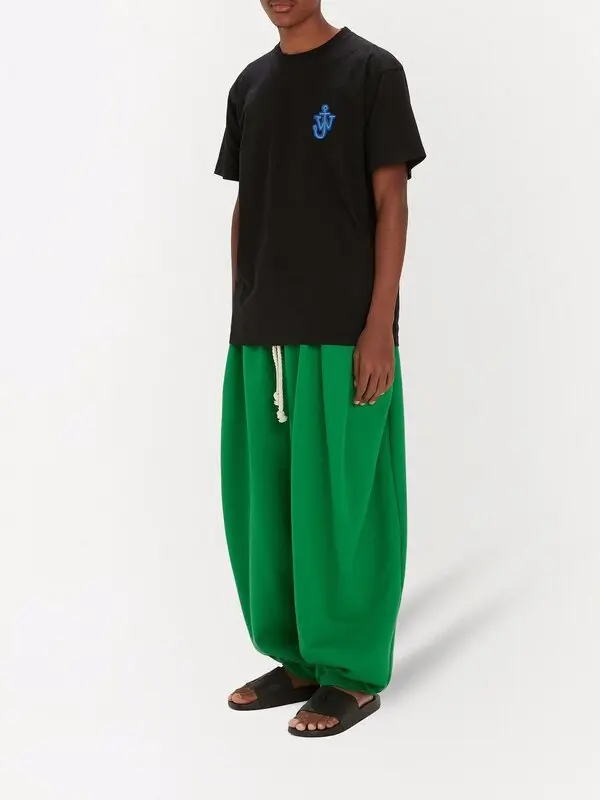 JW Anderson Anchor Logo-patch T-shirt - Black