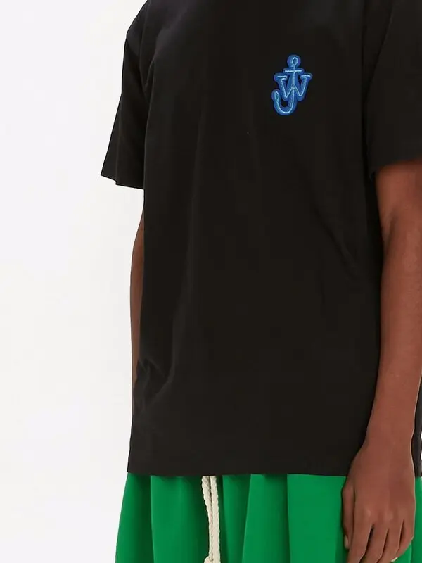 JW Anderson Anchor Logo-patch T-shirt - Black