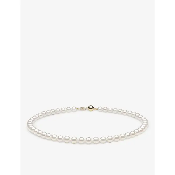 Yoko London Classic Freshwater Pearl Necklace - Yellow Gold