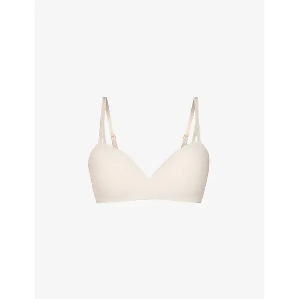 Calvin Klein Seductive Comfort Stretch-jersey Push-up Bra - Beechwood