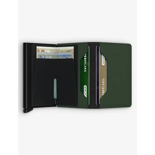 SECRID Orginal Miniwallet Logo-embossed Leather Wallet - Green