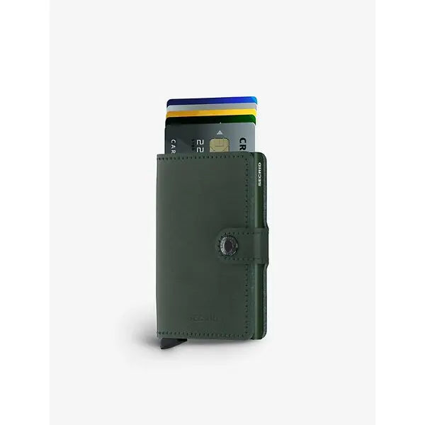 SECRID Orginal Miniwallet Logo-embossed Leather Wallet - Green