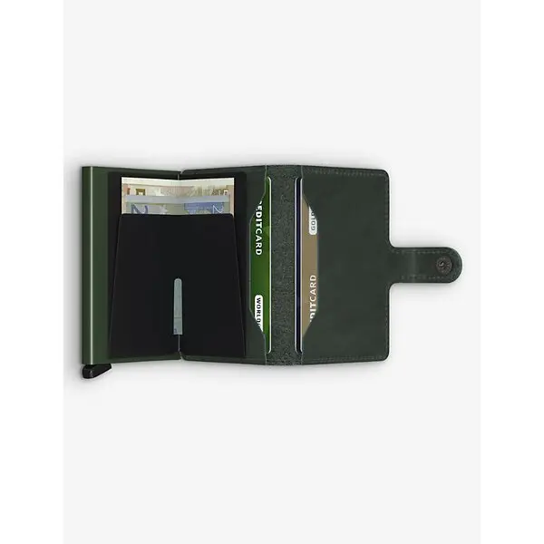 SECRID Orginal Miniwallet Logo-embossed Leather Wallet - Green