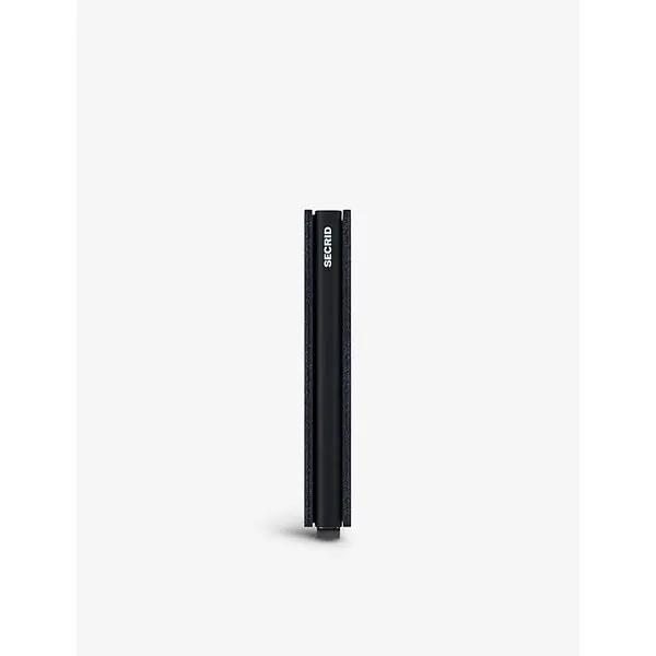 SECRID Slimwallet Matte Leather And Aluminium Cardholder - Green Black