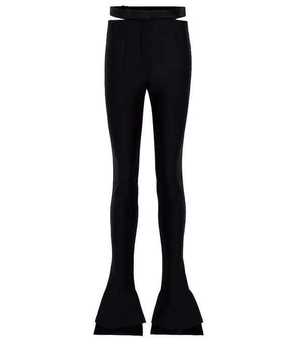 MUGLER Cutout Flared Pants