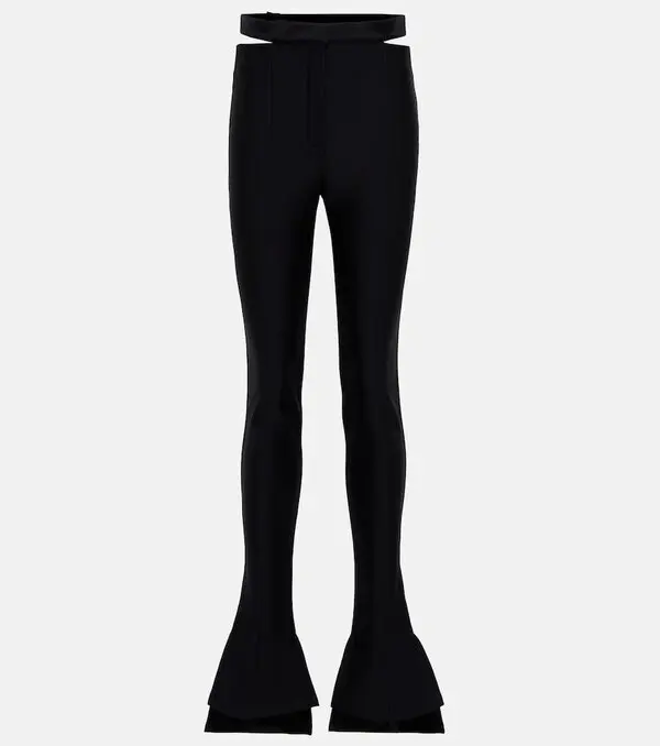 MUGLER Cutout Flared Pants