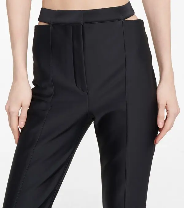 MUGLER Cutout Flared Pants