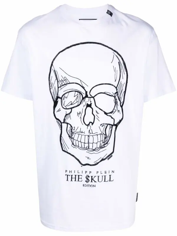 Philipp Plein Skull-print T-shirt - White