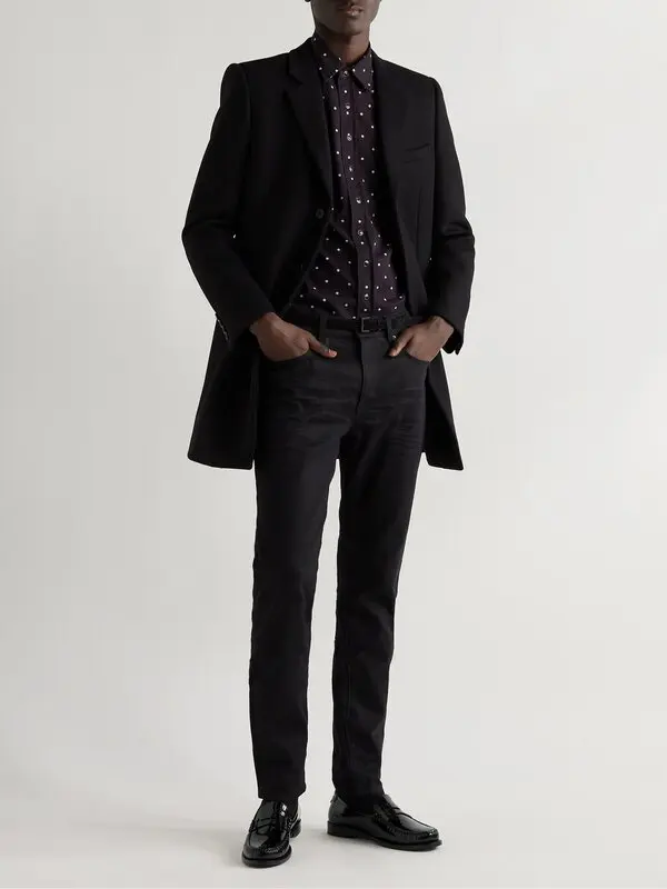 Saint Laurent Mag Patent-leather Penny Loafers