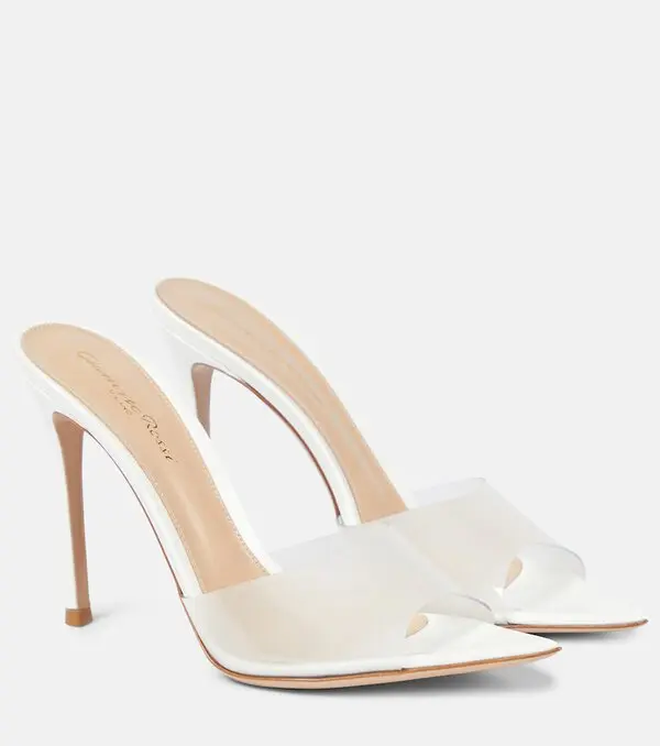 GIANVITO ROSSI Elle 105 Tpu Mules - White