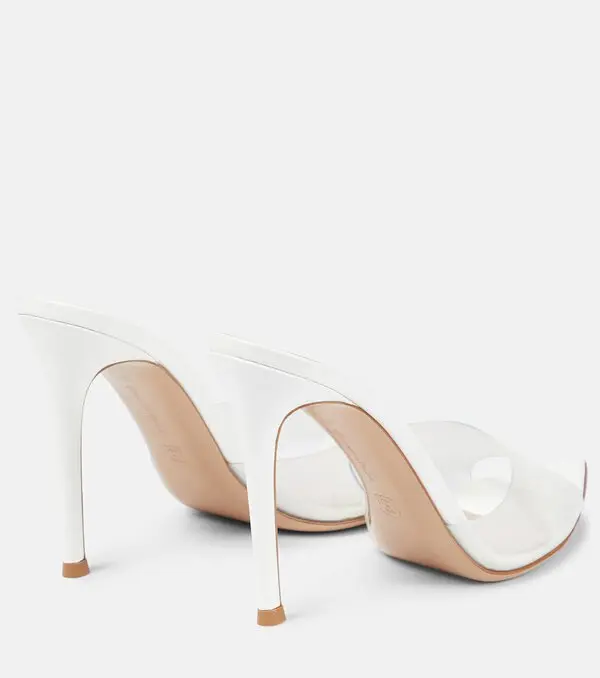 GIANVITO ROSSI Elle 105 Tpu Mules - White