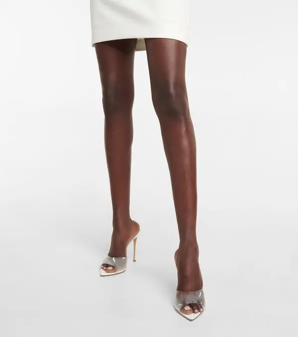 GIANVITO ROSSI Elle 105 Tpu Mules - White