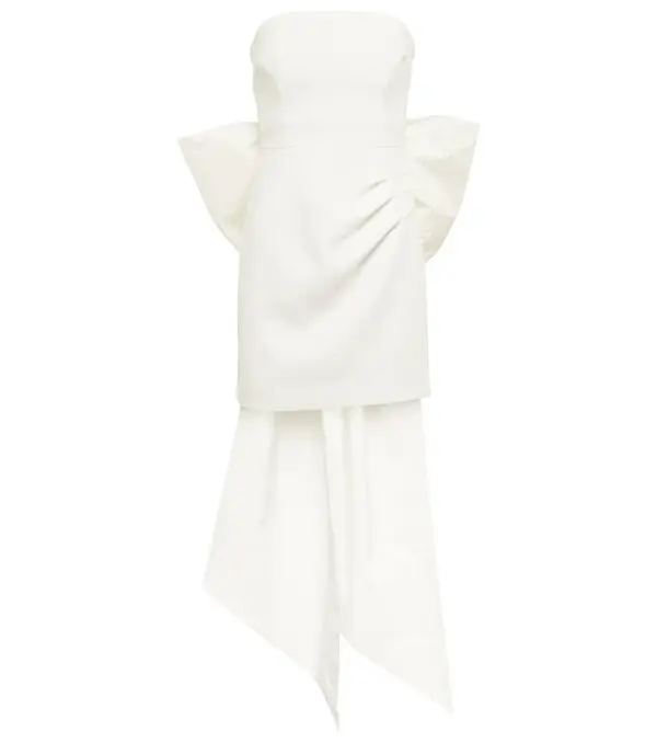 Rebecca Vallance Daphne Bow-detail Crêpe Minidress