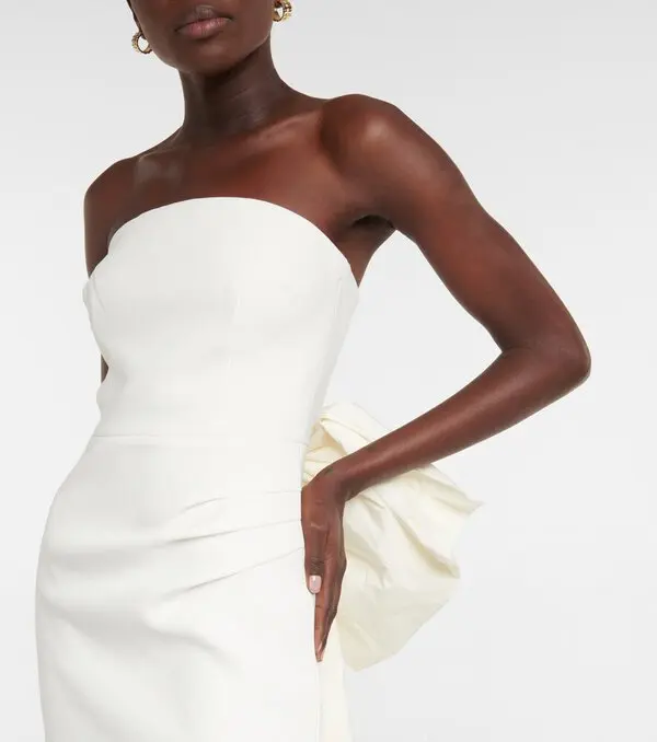 Rebecca Vallance Daphne Bow-detail Crêpe Minidress