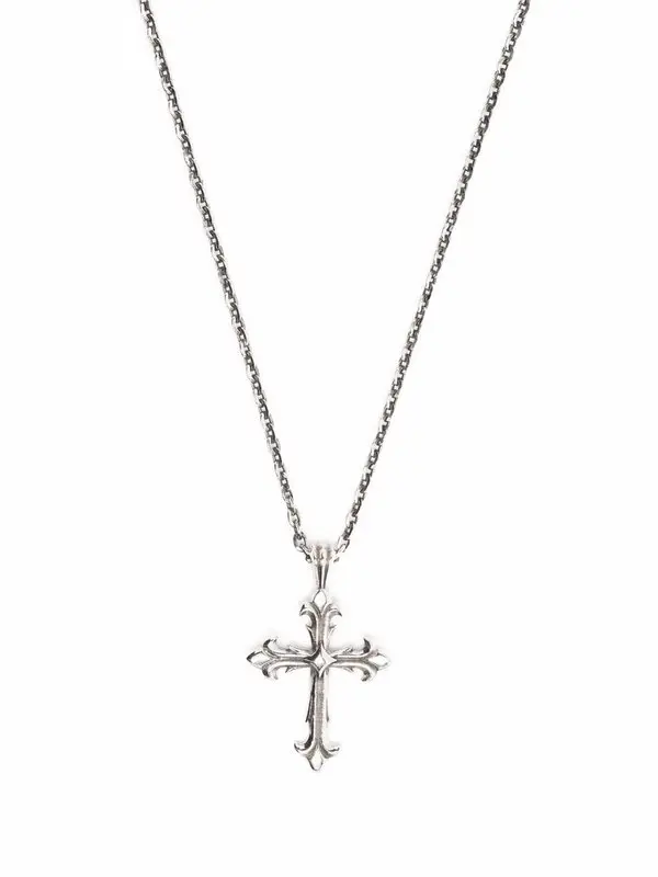 Emanuele Bicocchi Cross Pendant Necklace - Silver