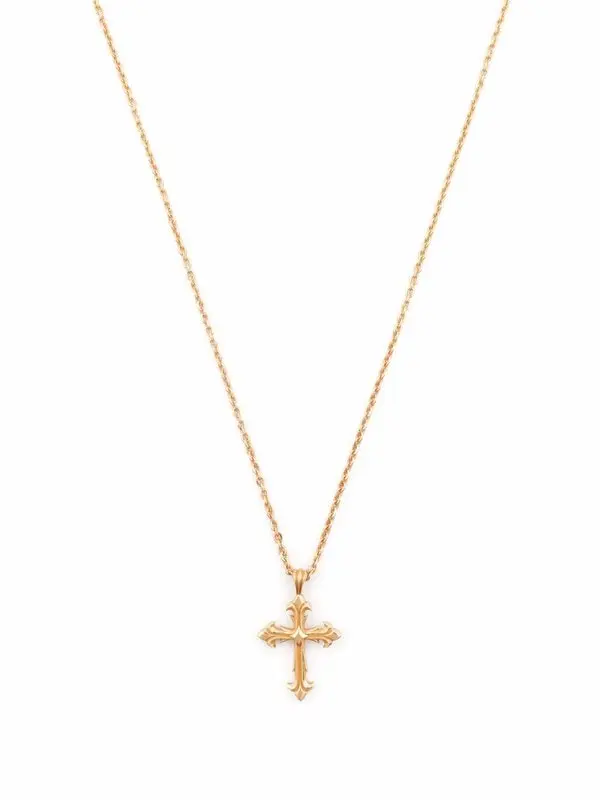 Emanuele Bicocchi Fleury Cross Pendant Necklace - Gold