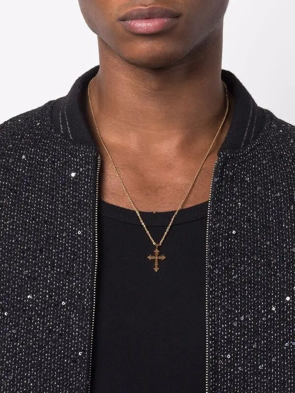 Emanuele Bicocchi Fleury Cross Pendant Necklace - Gold