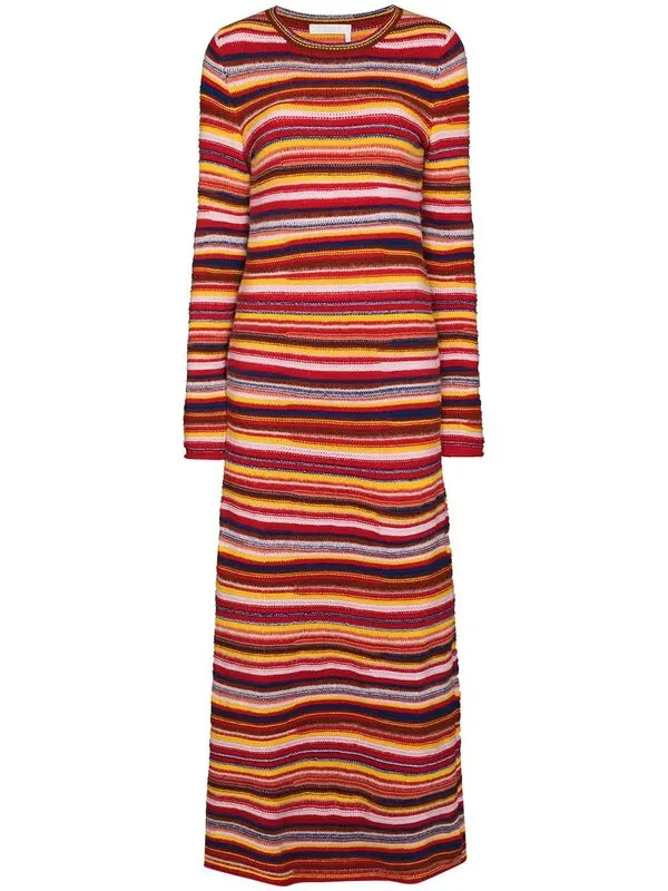 Chloé Striped Knitted Dress