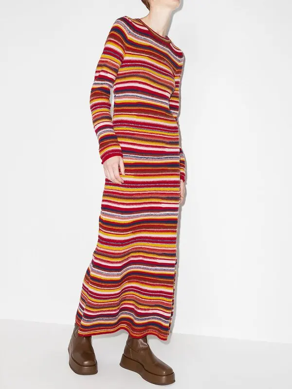 Chloé Striped Knitted Dress