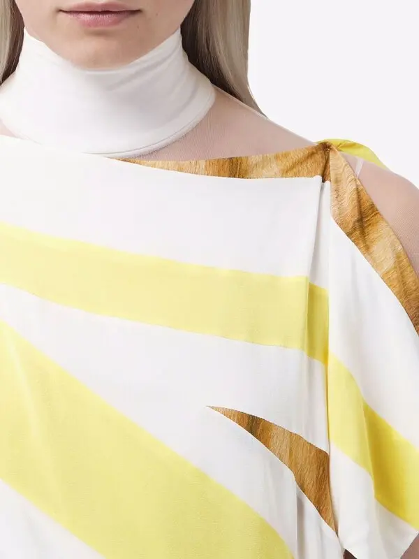 Burberry Graphic-print Asymmetric Dress