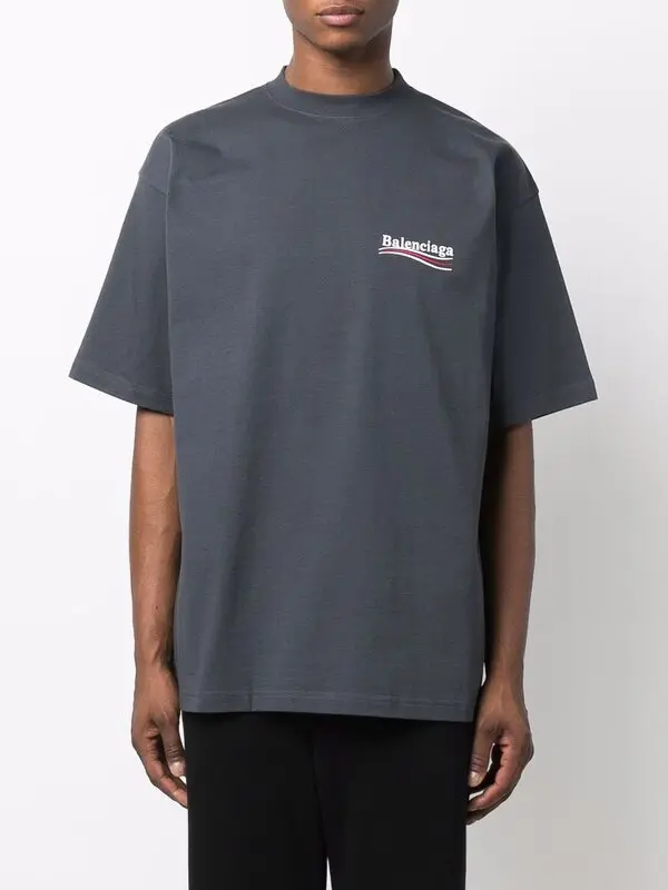 Balenciaga Political Campaign Logo-print T-shirt