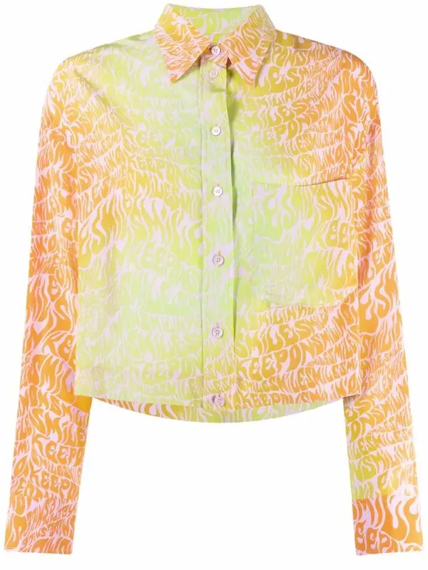 Stella McCartney Slogan-print Jacket - Orange