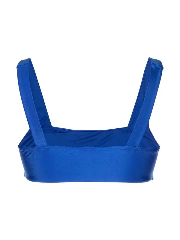 DUSKII Jackie Square-neck Bikini Top - Blue