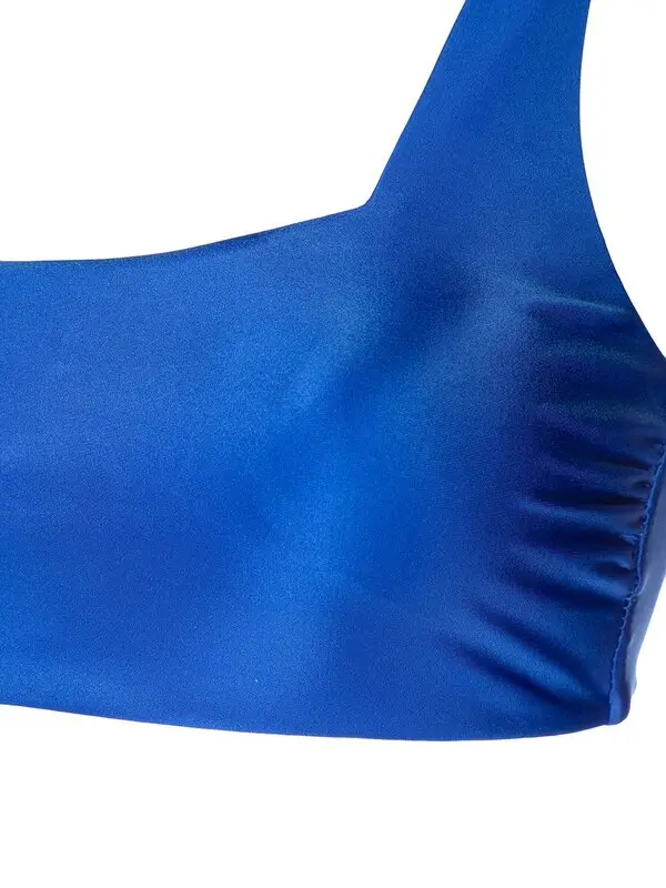 DUSKII Jackie Square-neck Bikini Top - Blue