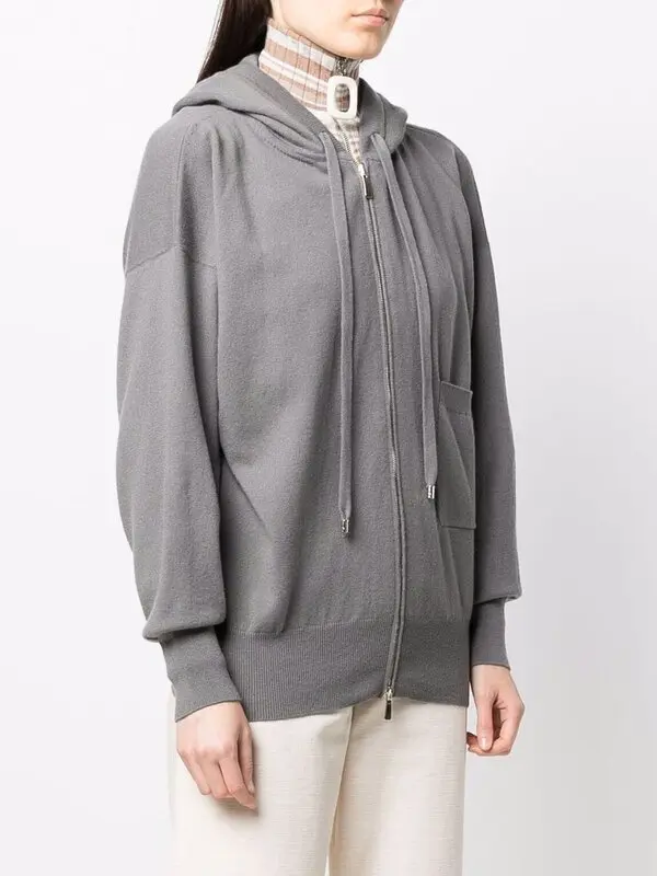Malo Zip-up Cashmere-blend Hoodie