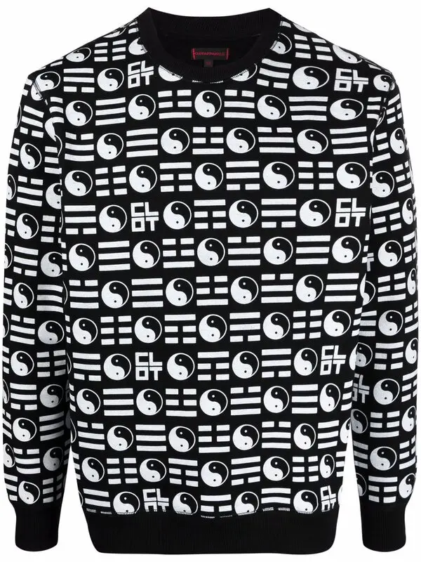 CLOT Yin Yang-motif Cotton Weathirt