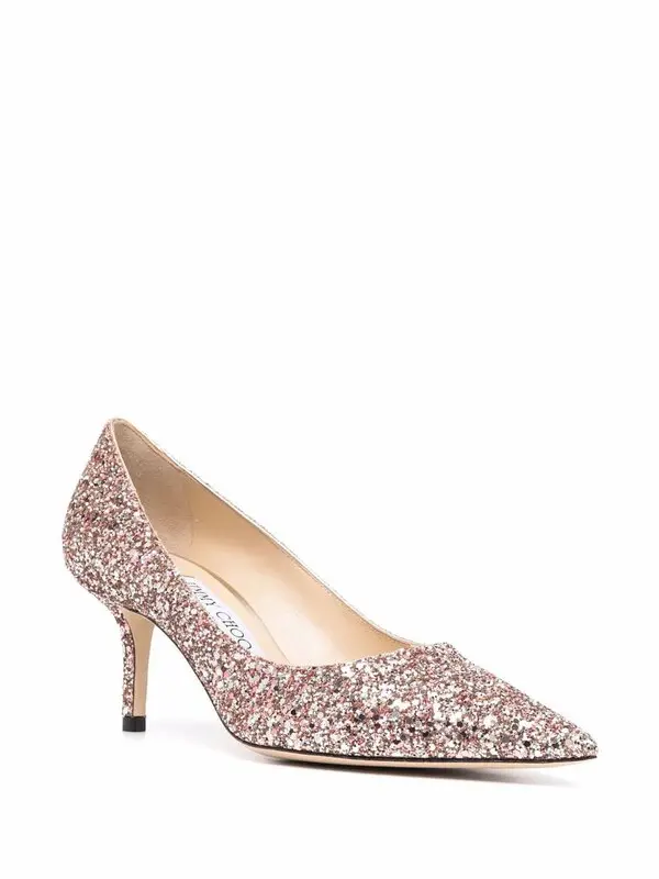 JIMMY CHOO Love 85mm Glitter Pumps - Pink