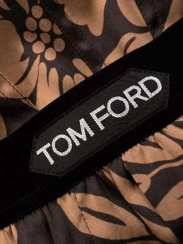 TOM FORD Floral-print Logo Lounge Pants