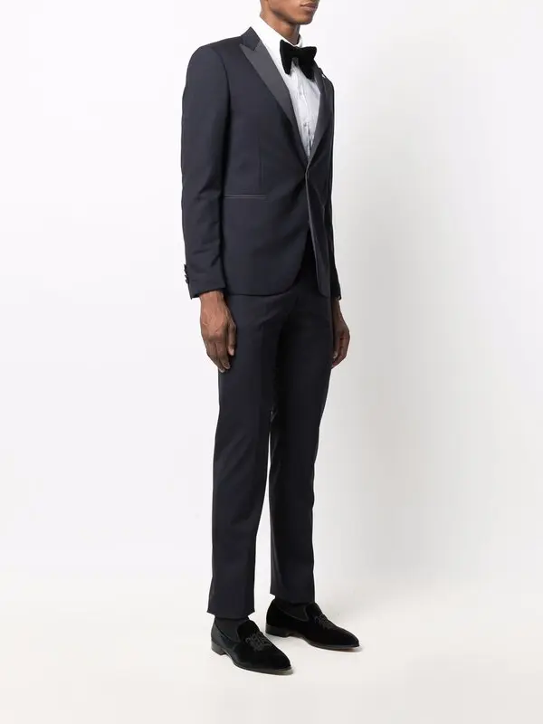 Tagliatore Contrast Panel Slim-fit Suit - Blue