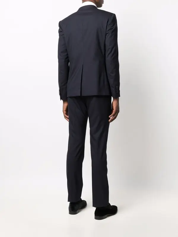 Tagliatore Contrast Panel Slim-fit Suit - Blue