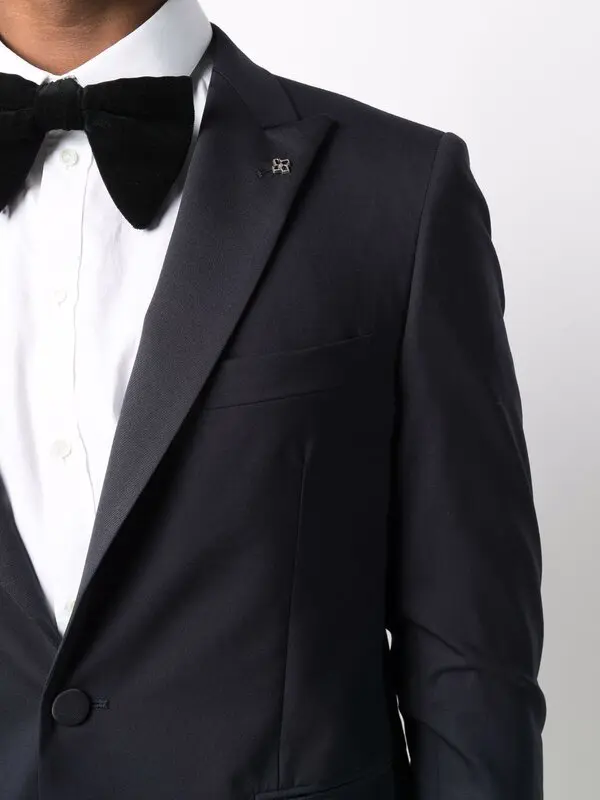 Tagliatore Contrast Panel Slim-fit Suit - Blue