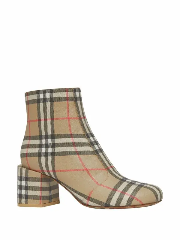Burberry Vintage Check 65mm Block-heel Ankle Boots