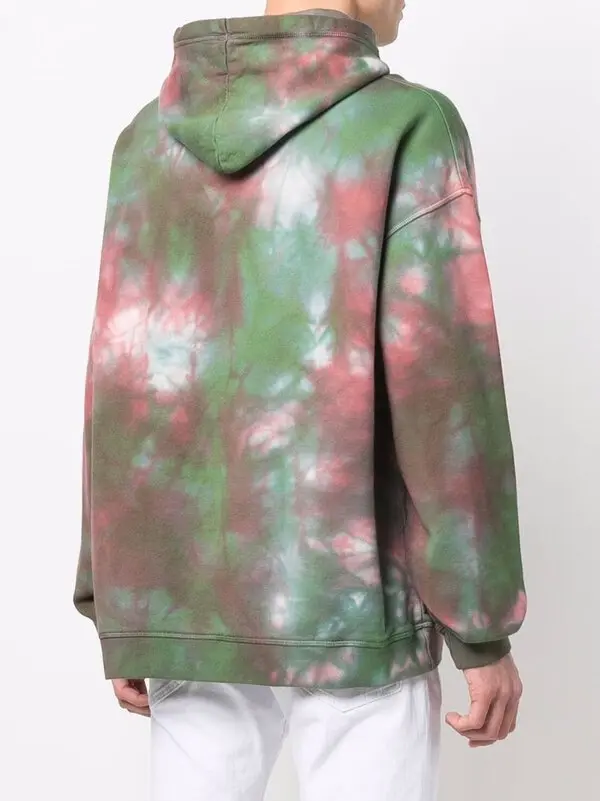 Dsquared2 Tie-dye Logo-print Hoodie - Green