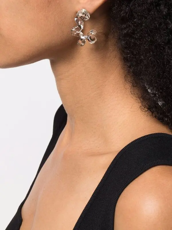 Bottega Veneta Turn Coil Hoop Earrings