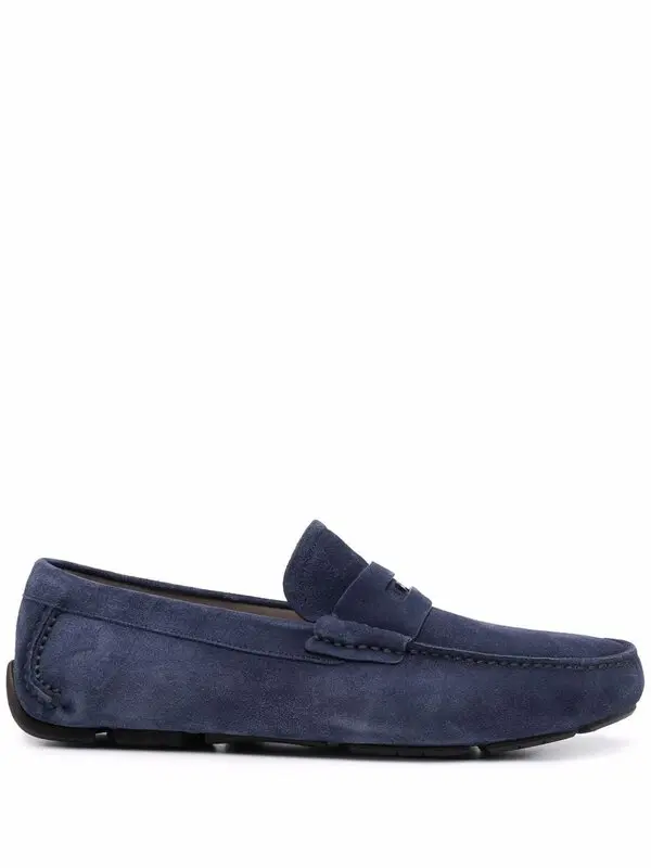 FERRAGAMO Newton Driver Shoes - Blue