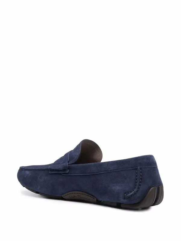 FERRAGAMO Newton Driver Shoes - Blue