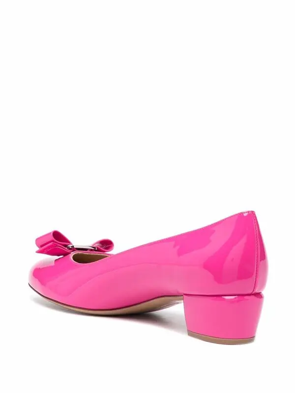 FERRAGAMO Vara Bow-detail Pumps - Pink