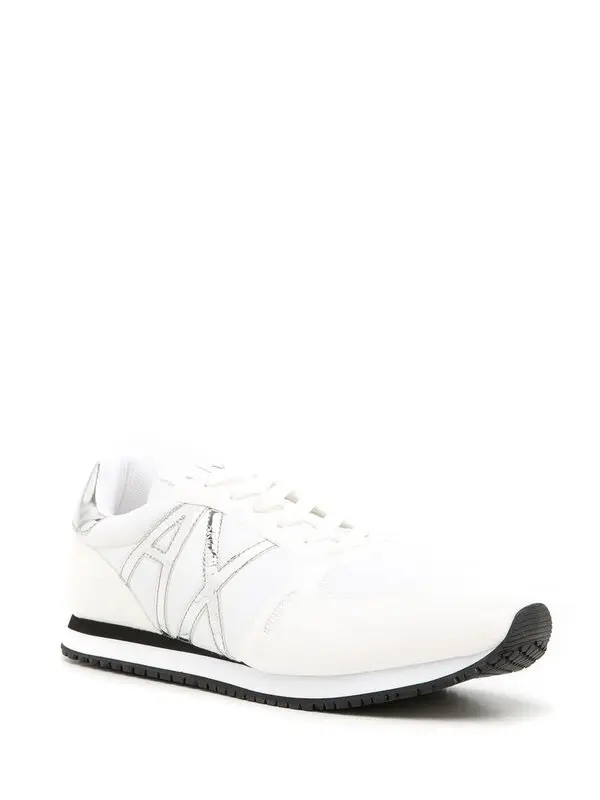 Armani Exchange Metallic-logo Low-top Sneakers