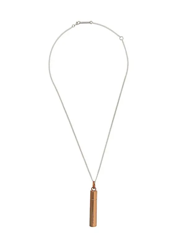 AMBUSH Bar Case Pendant Necklace - Silver