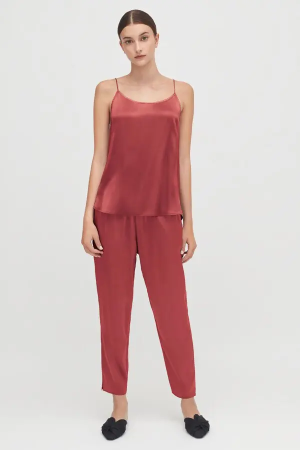 Cuyana Washable Charmeuse Tapered Pant