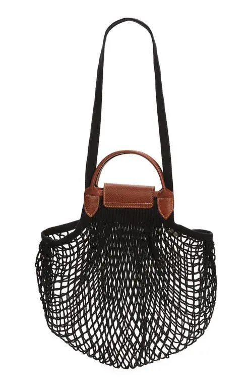 Longchamp Le Pliage Filet Knit Shoulder Bag